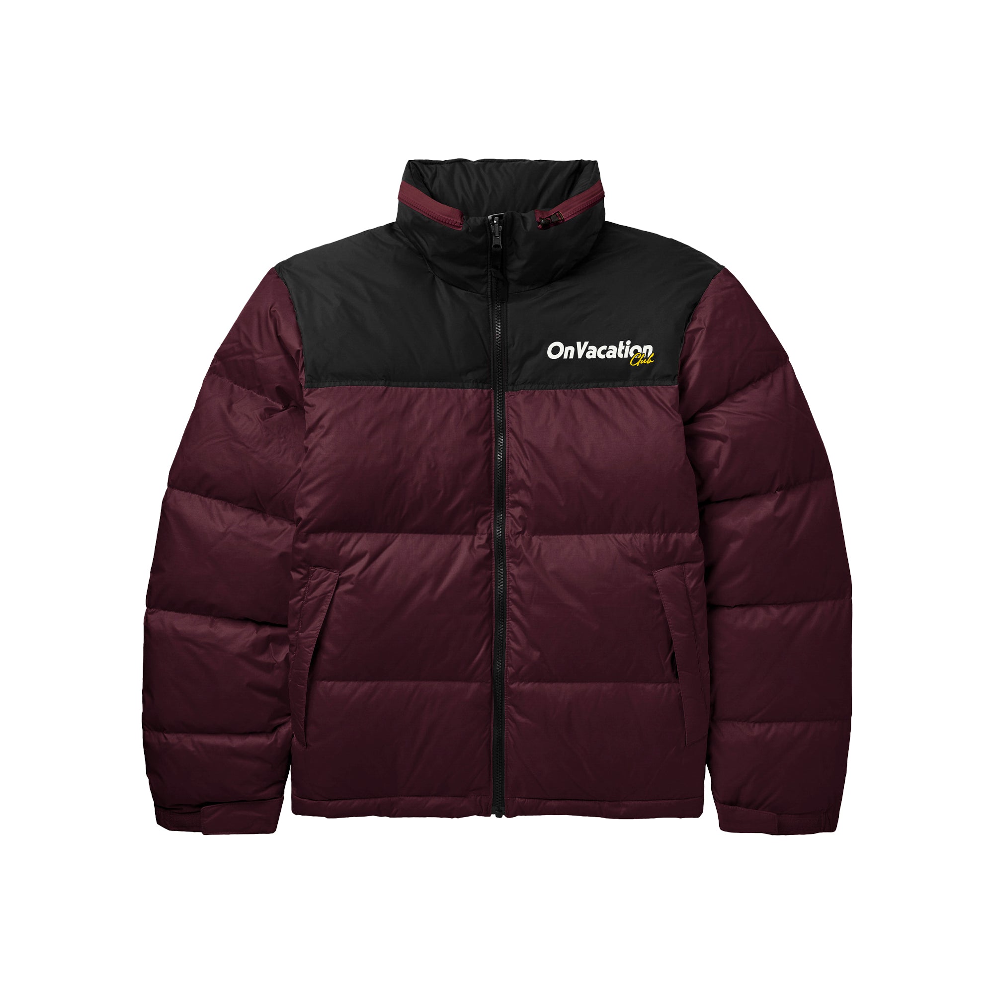 Members Club Puffer Jacket - Burgundy – On Vacation