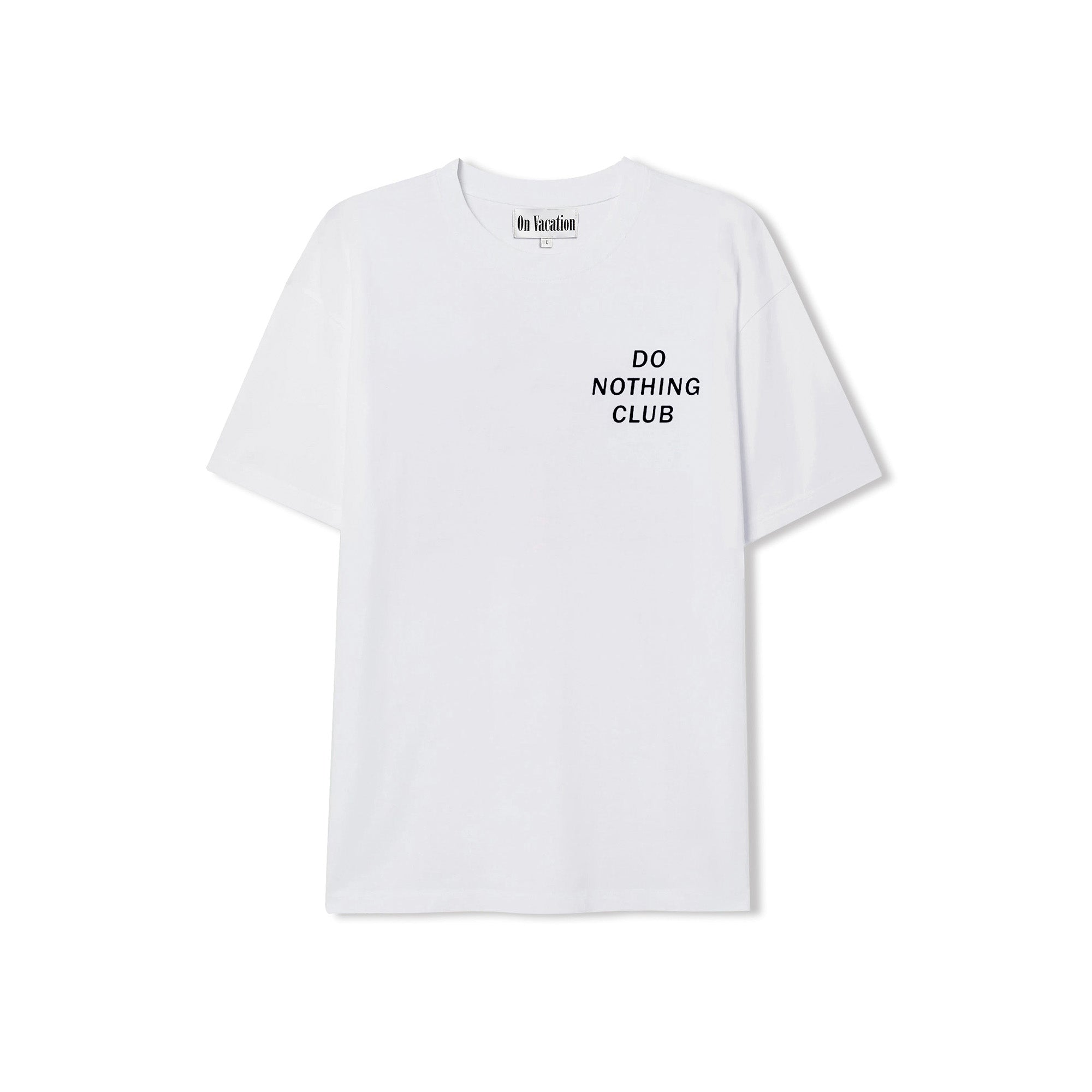 Do Nothing Club T-Shirt - White – On Vacation